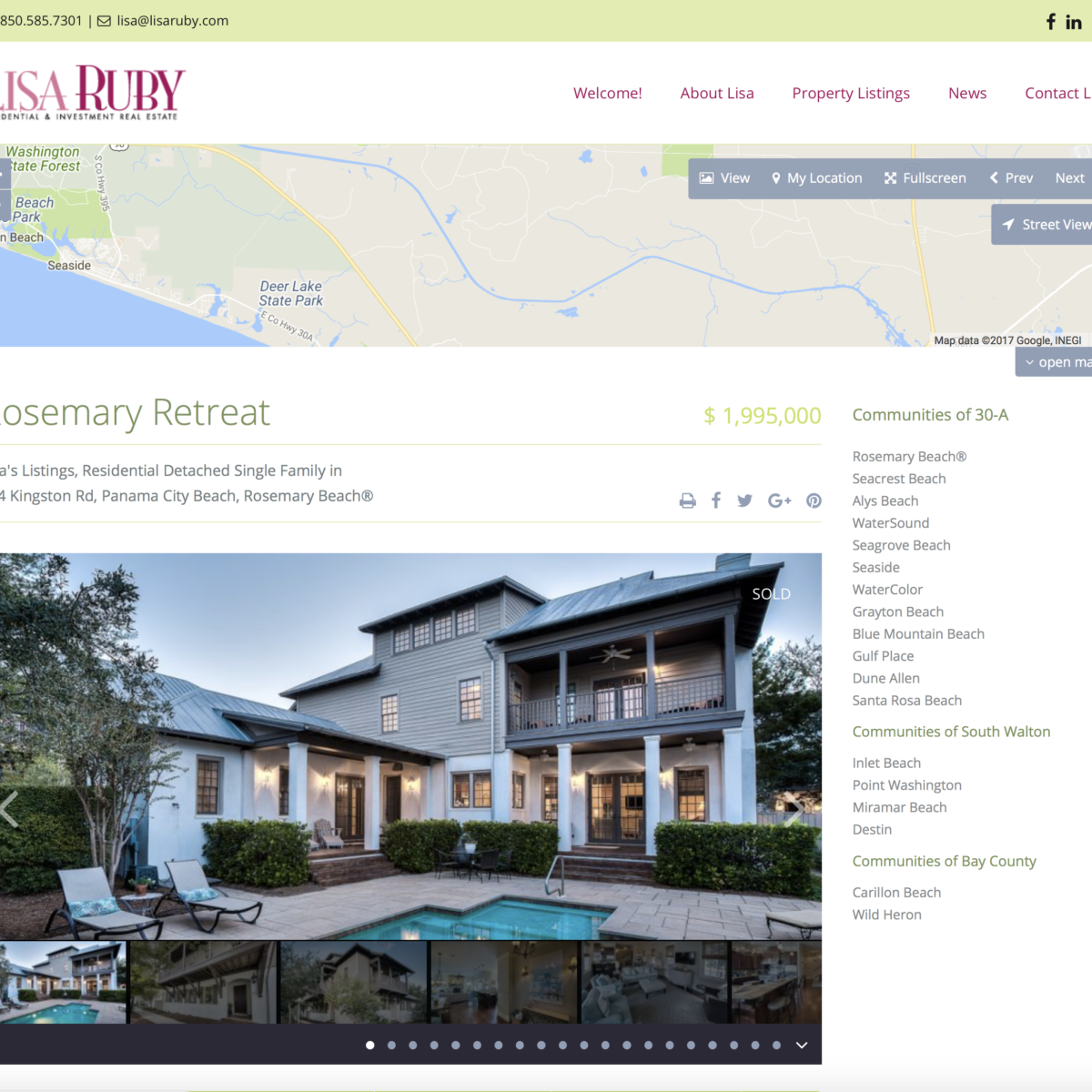Lisa Ruby Real Estate - Turbo Design